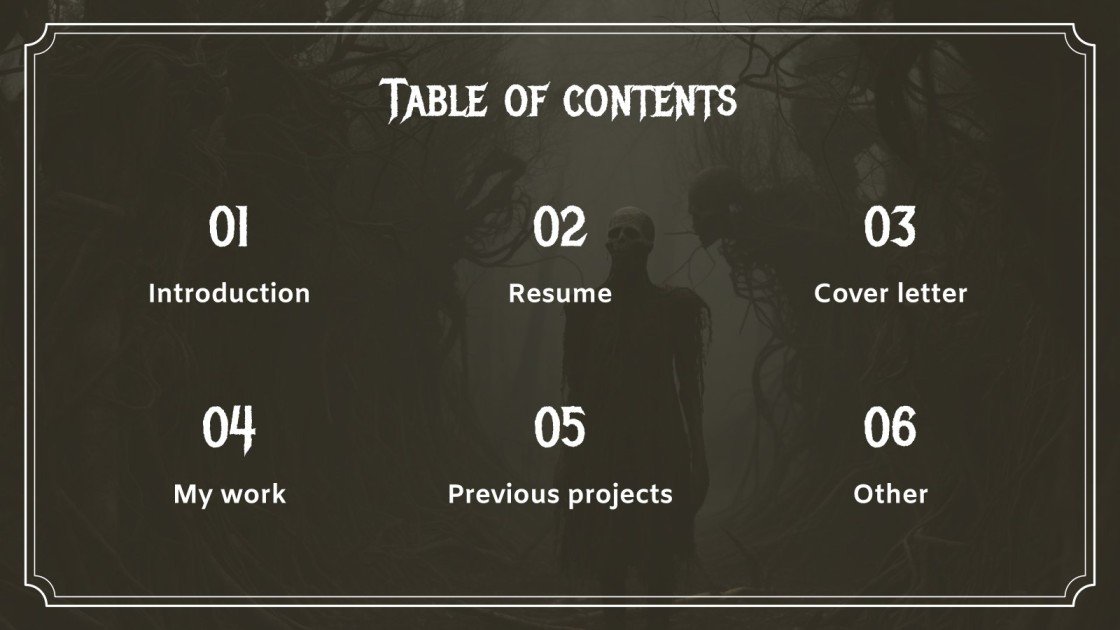 Horror Projects Portfolio Presentation