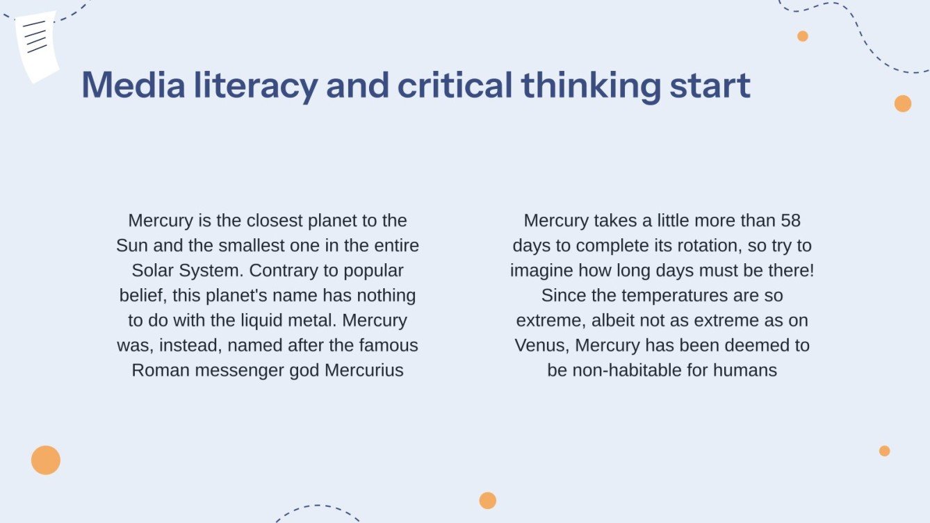 Media Literacy and Critical Thinking - Spanish - 9th Grade