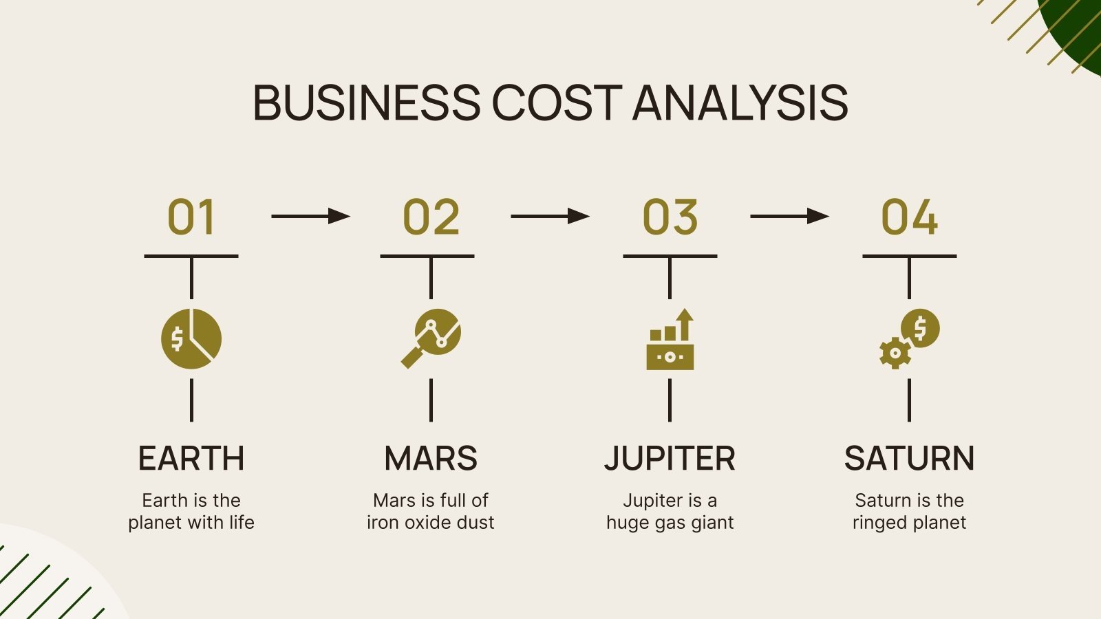 Business Cost Analysis Infographics