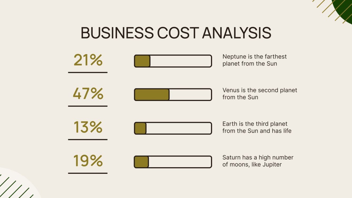 Business Cost Analysis Infographics