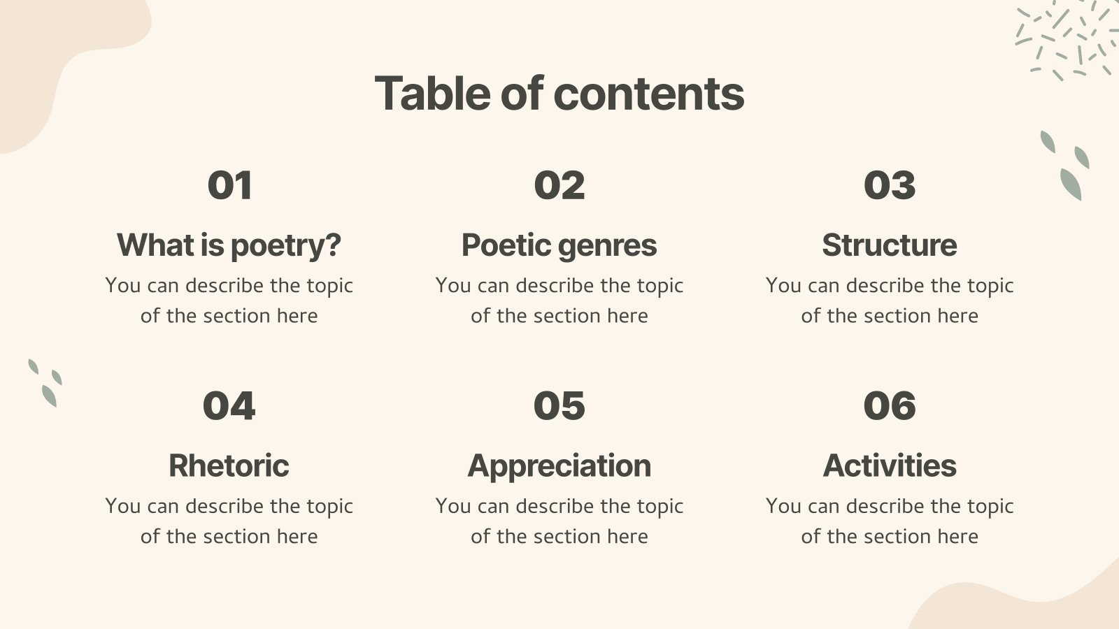 Poetry - Language Arts - 8th Grade Presentation