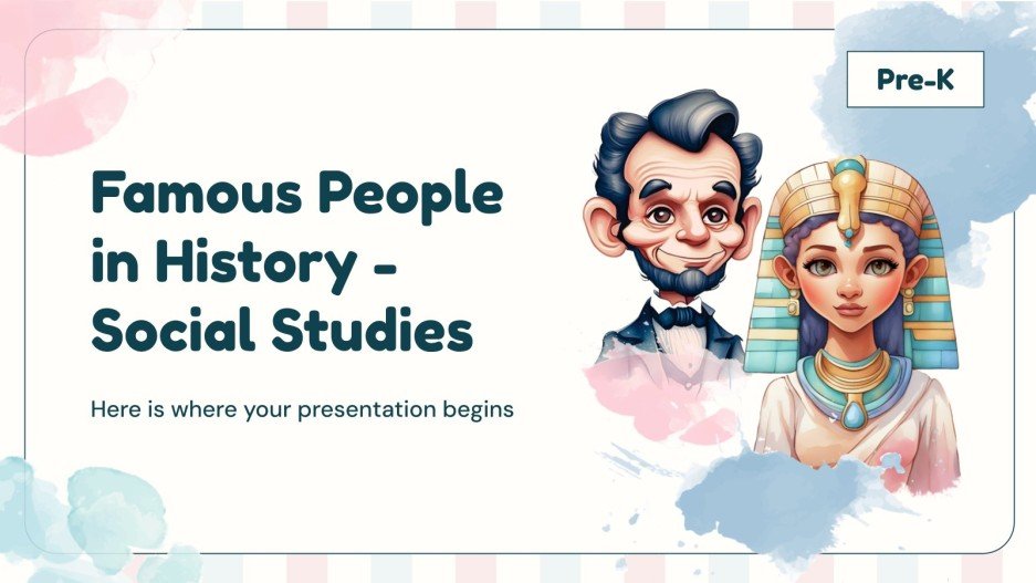 Personnages célèbres de l'histoire - Maternelle