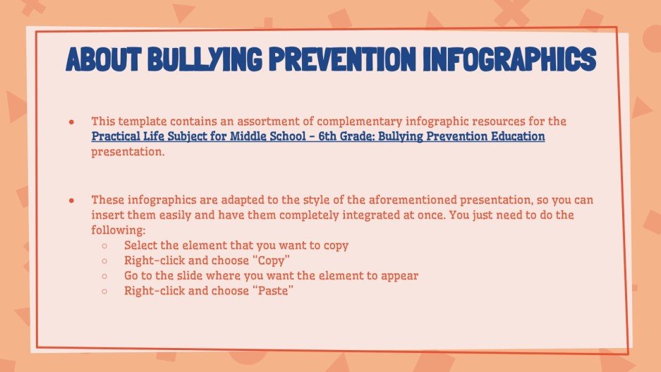 Practical Life Subject - Middle School: Bullying Prevention