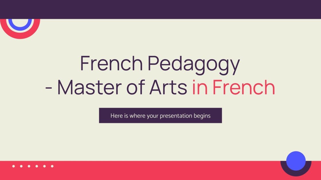 French Pedagogy - Master of Arts in French