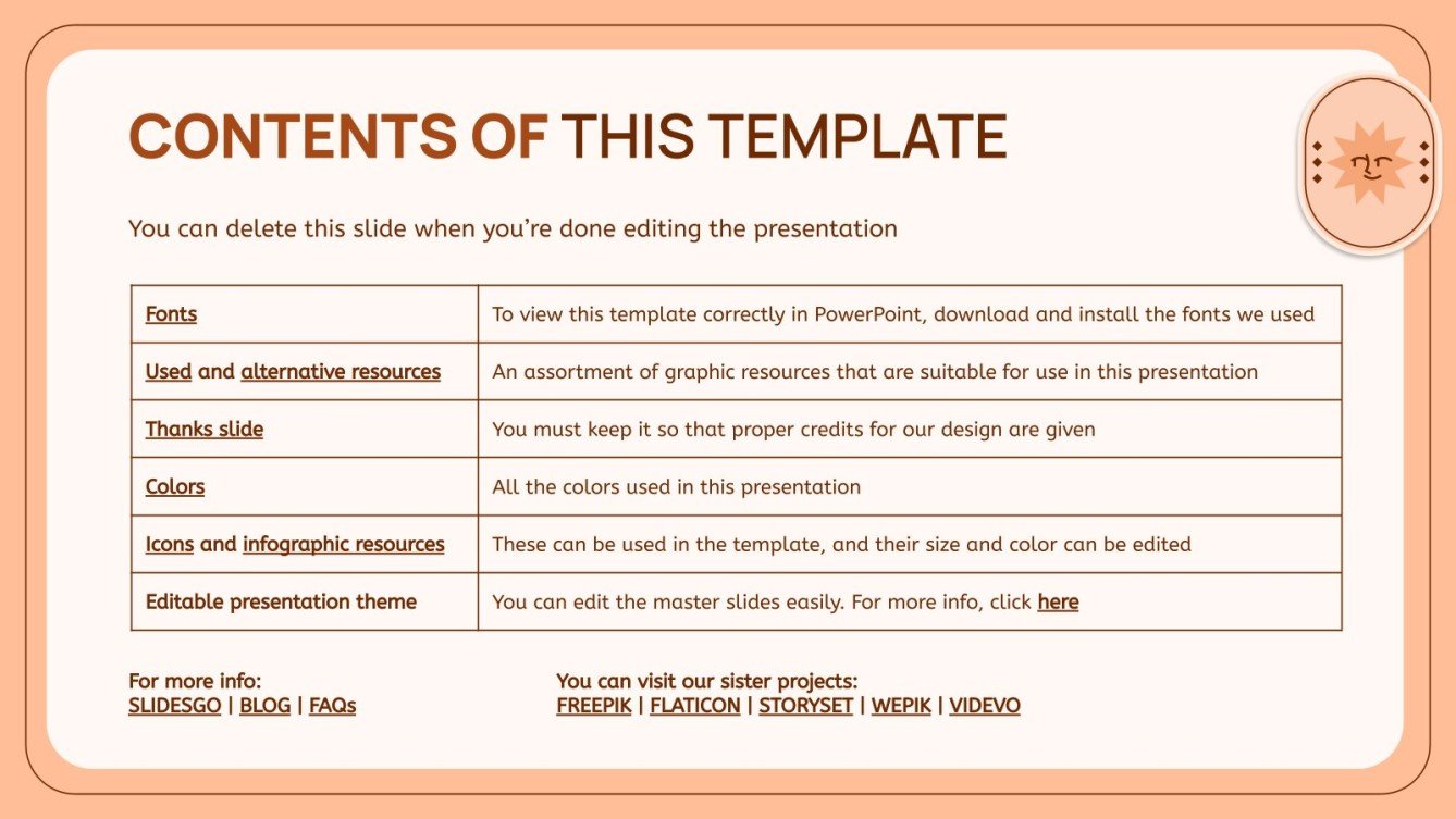 Color of the Year 2024: Peach Fuzz - Sticker Theme Template