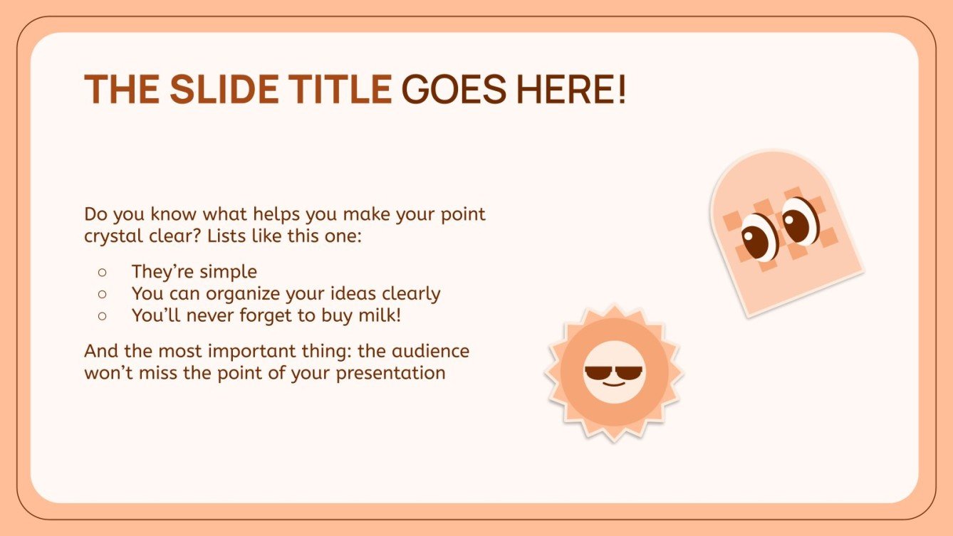 Color of the Year 2024: Peach Fuzz - Sticker Theme Template