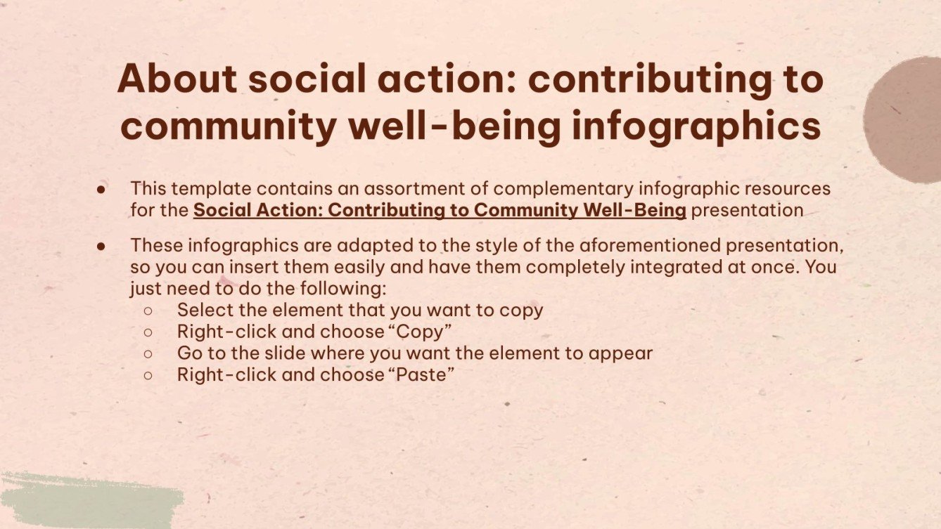 Contributing to Community Well-Being Infographics