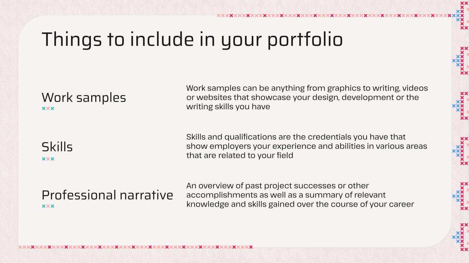 Craftcore Style Portfolio Presentation