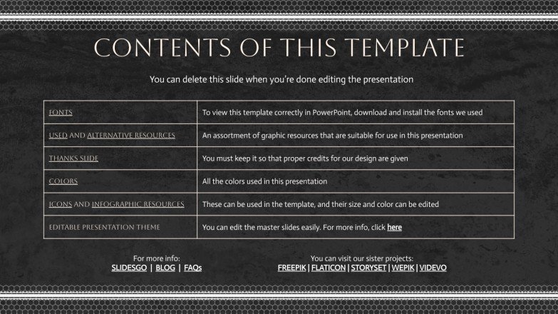 Gothic Style Newsletter Presentation