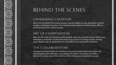 Gothic Style Newsletter Presentation