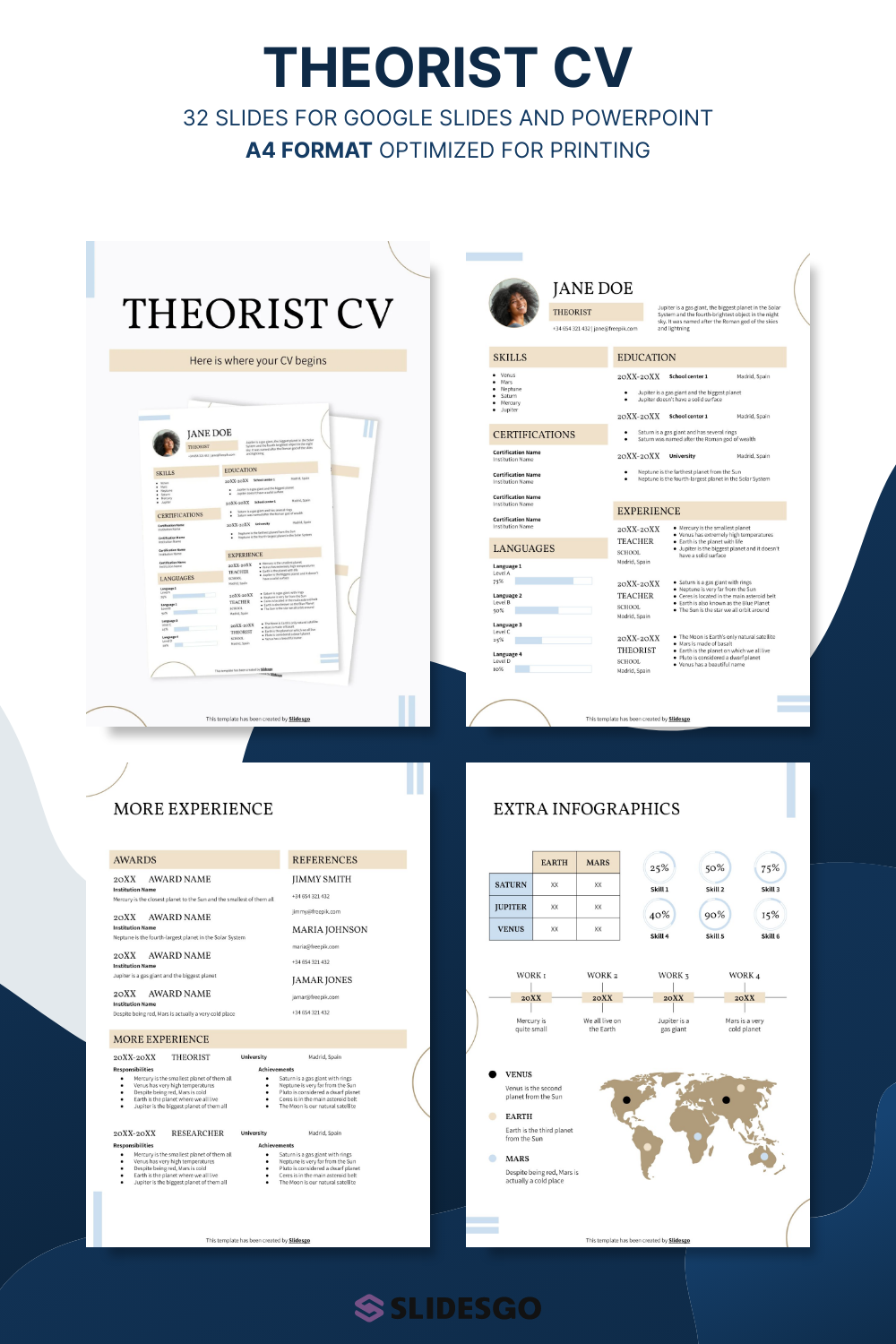 Theorist CV Template