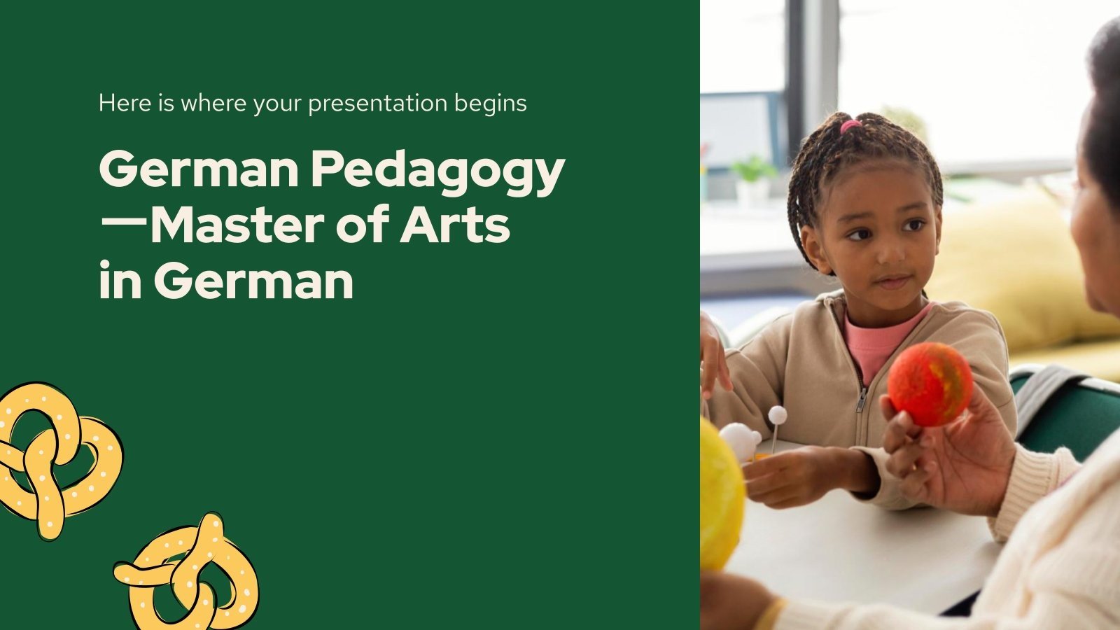 German Pedagogy - Master of Arts in German Presentation