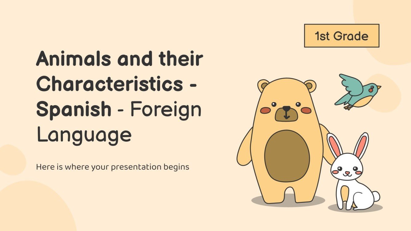 Animals and their Characteristics - Spanish - 1st Grade