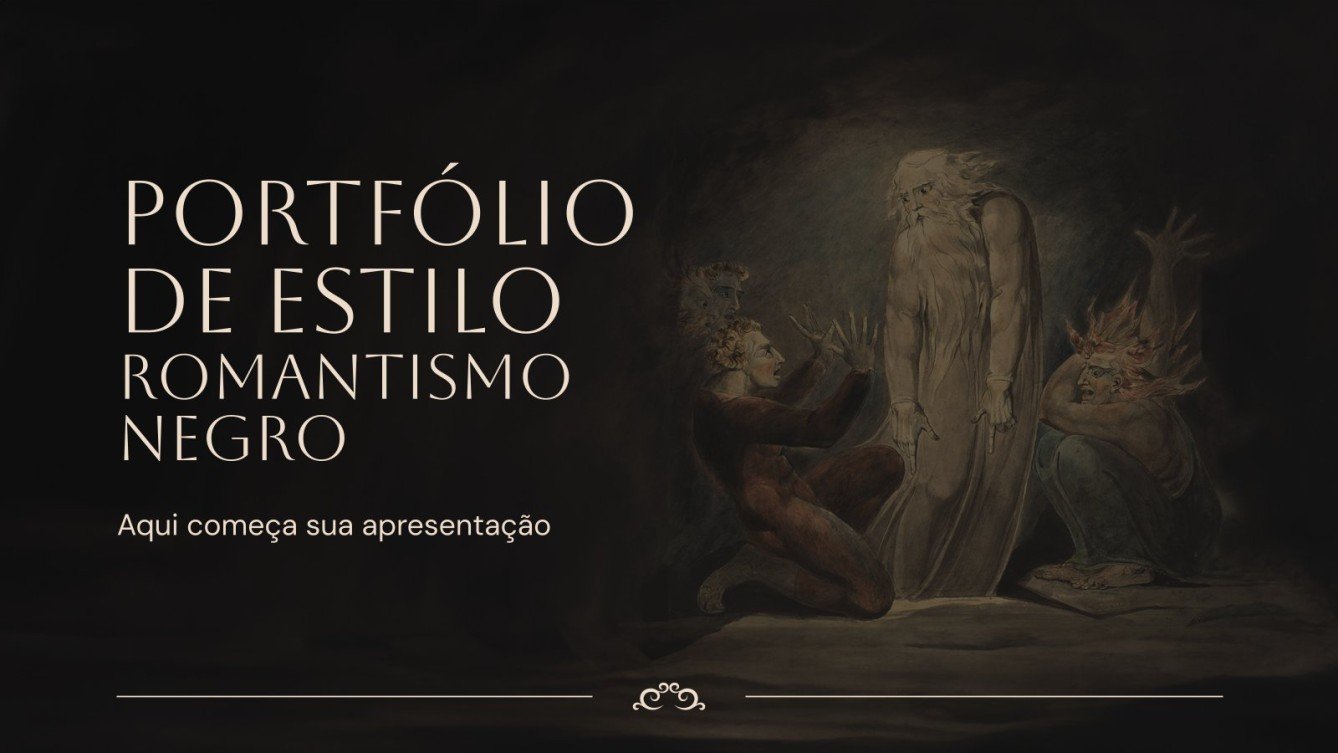 Dark Romanticism Style Portfolio Presentation