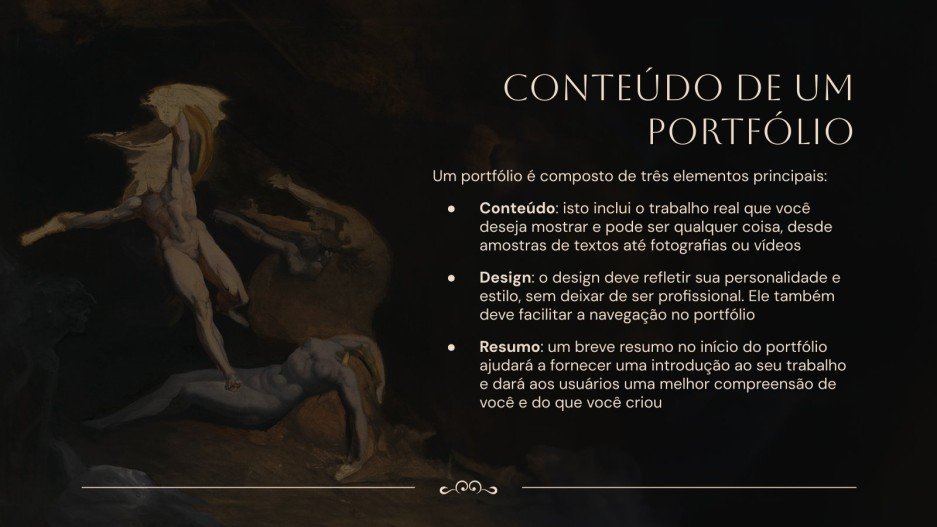 Dark Romanticism Style Portfolio Presentation