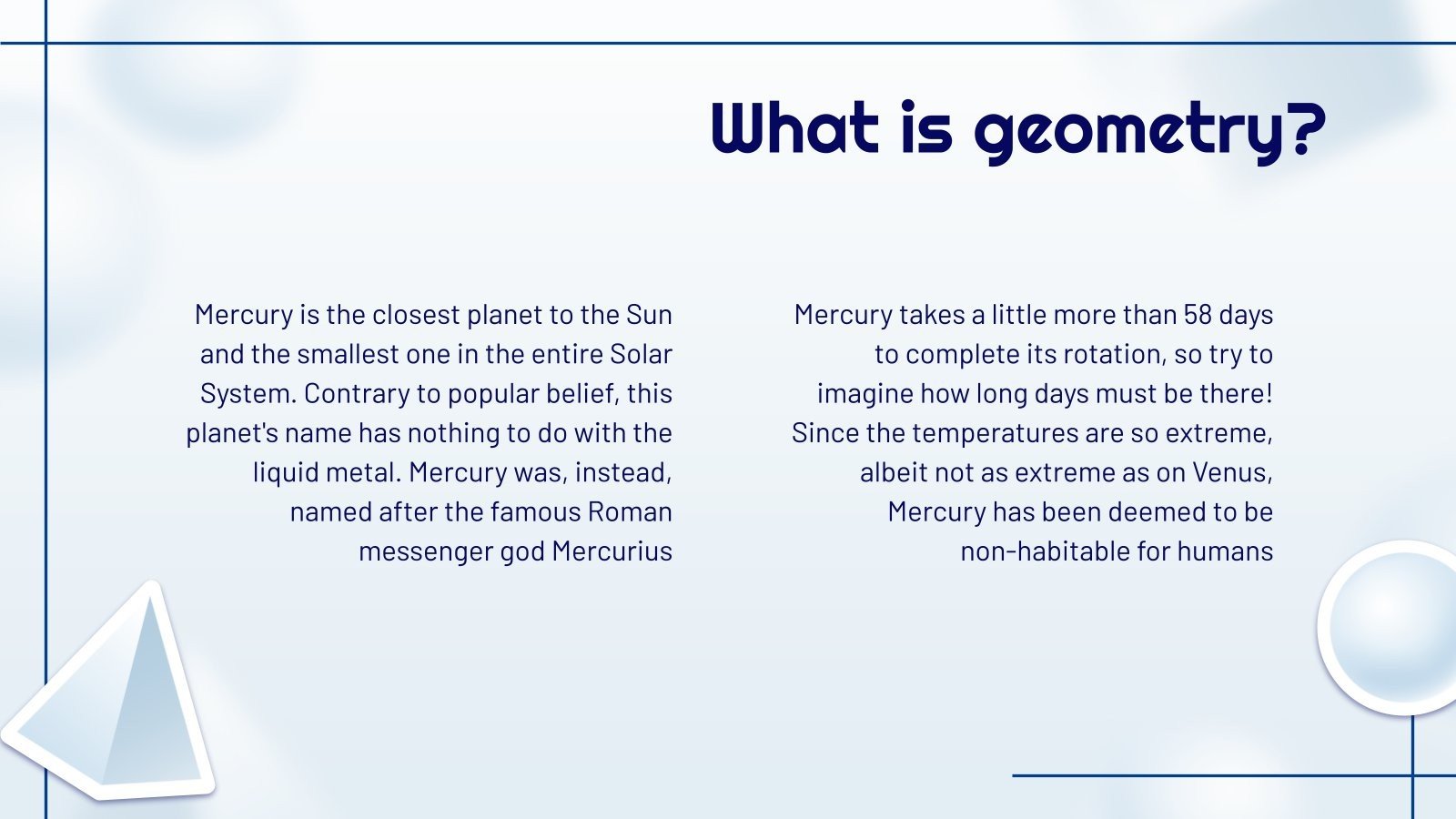 Geometry Lesson - Math - 9th Grade Presentation