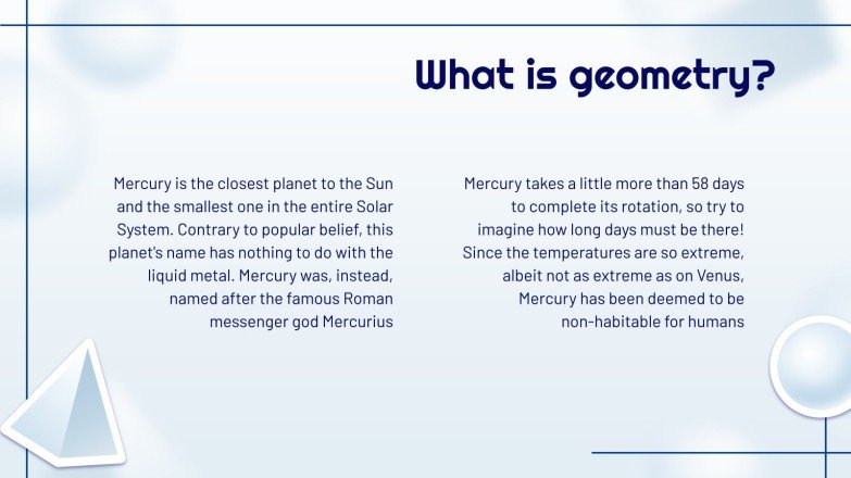 Geometry Lesson - Math - 9th Grade Presentation
