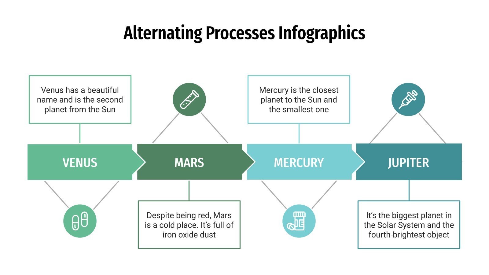 Alternating Process Infographics for Google Slides & PPT