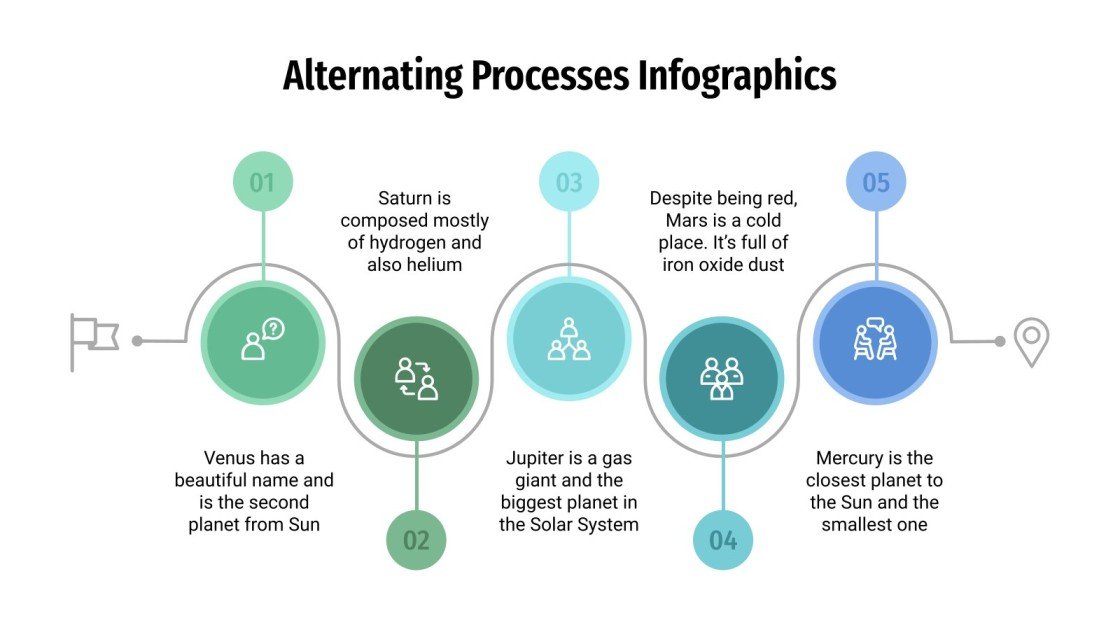 Alternating Process Infographics for Google Slides & PPT