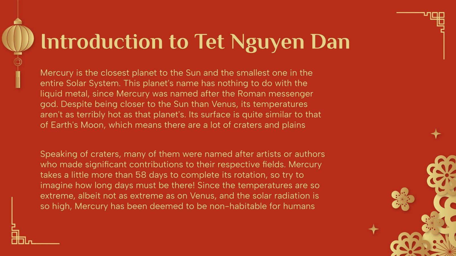 Tet Nguyen Dan: Symbolism and Significance Presentation