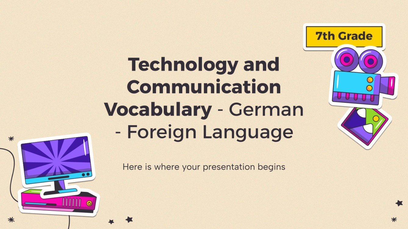 Technology and Communication Vocabulary - German
