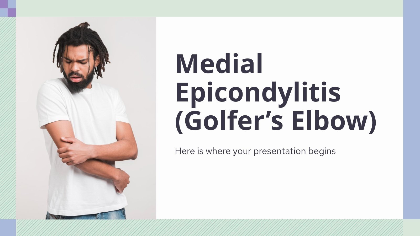 Mediale Epicondylitis (Golfer-Ellenbogen) Präsentation