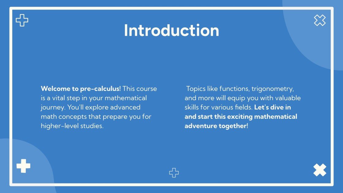 Pre-Calculus - Math - 11th Grade