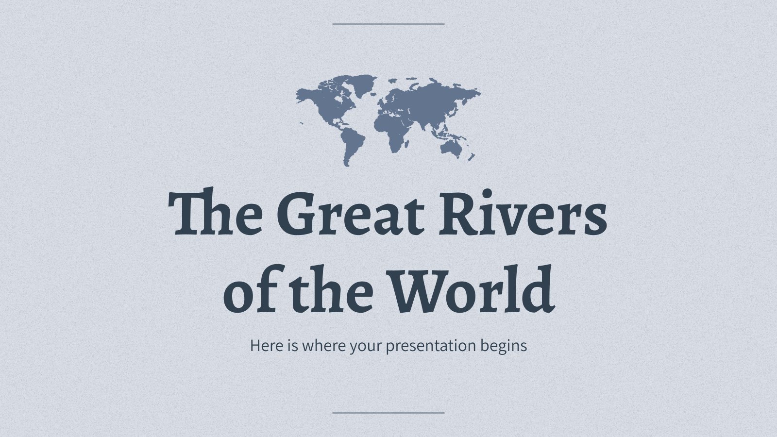 The Great Rivers of the World Presentation