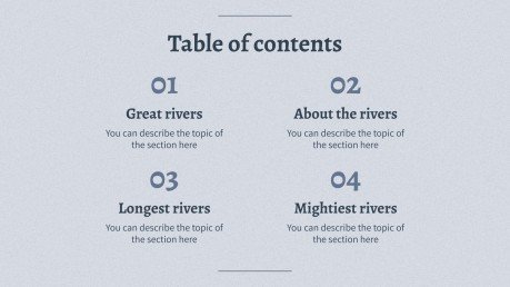The Great Rivers of the World Presentation