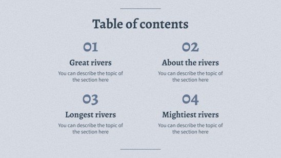 The Great Rivers of the World Presentation