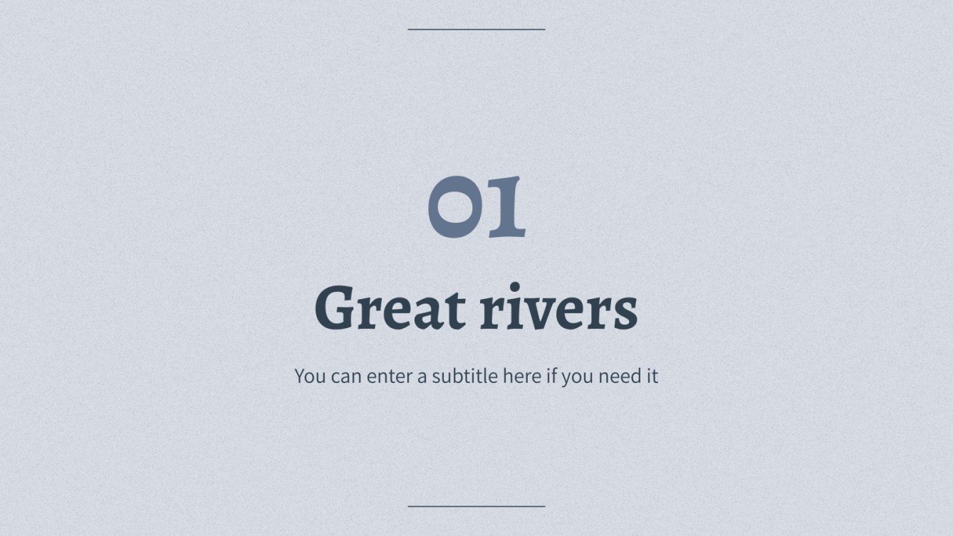 The Great Rivers of the World Presentation