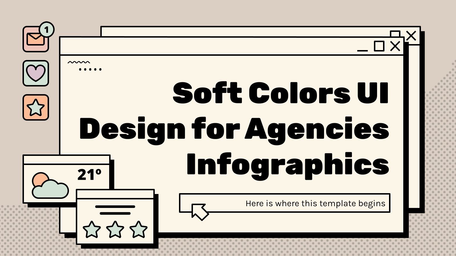 Soft Colors UI Design for Agencies Infographics