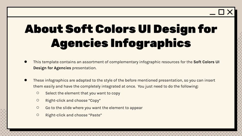 Soft Colors UI Design for Agencies Infographics