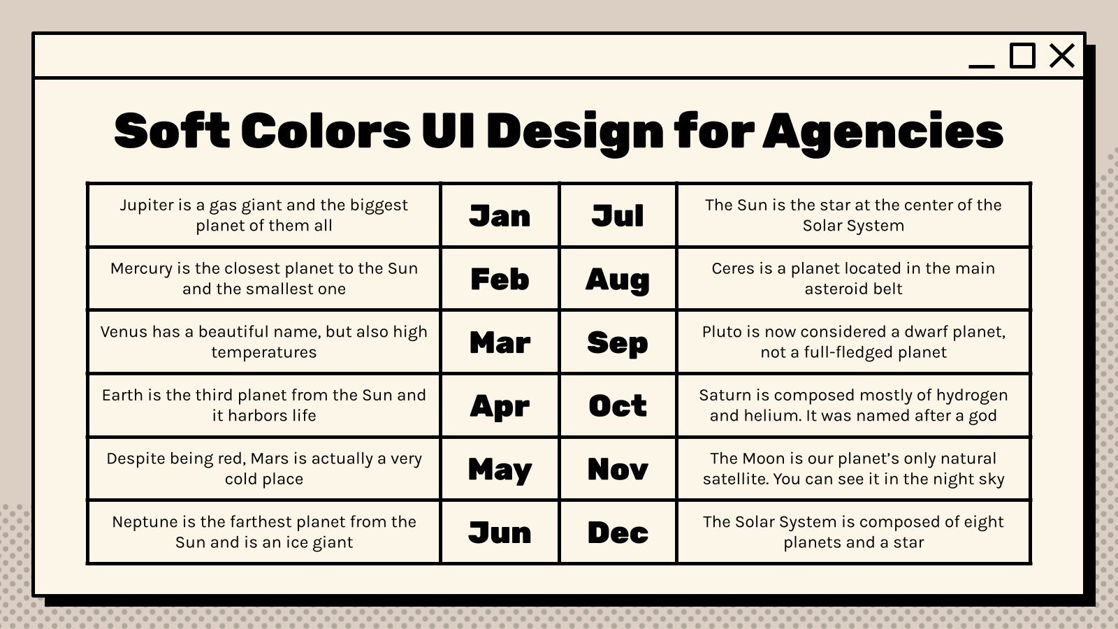 Soft Colors UI Design for Agencies Infographics
