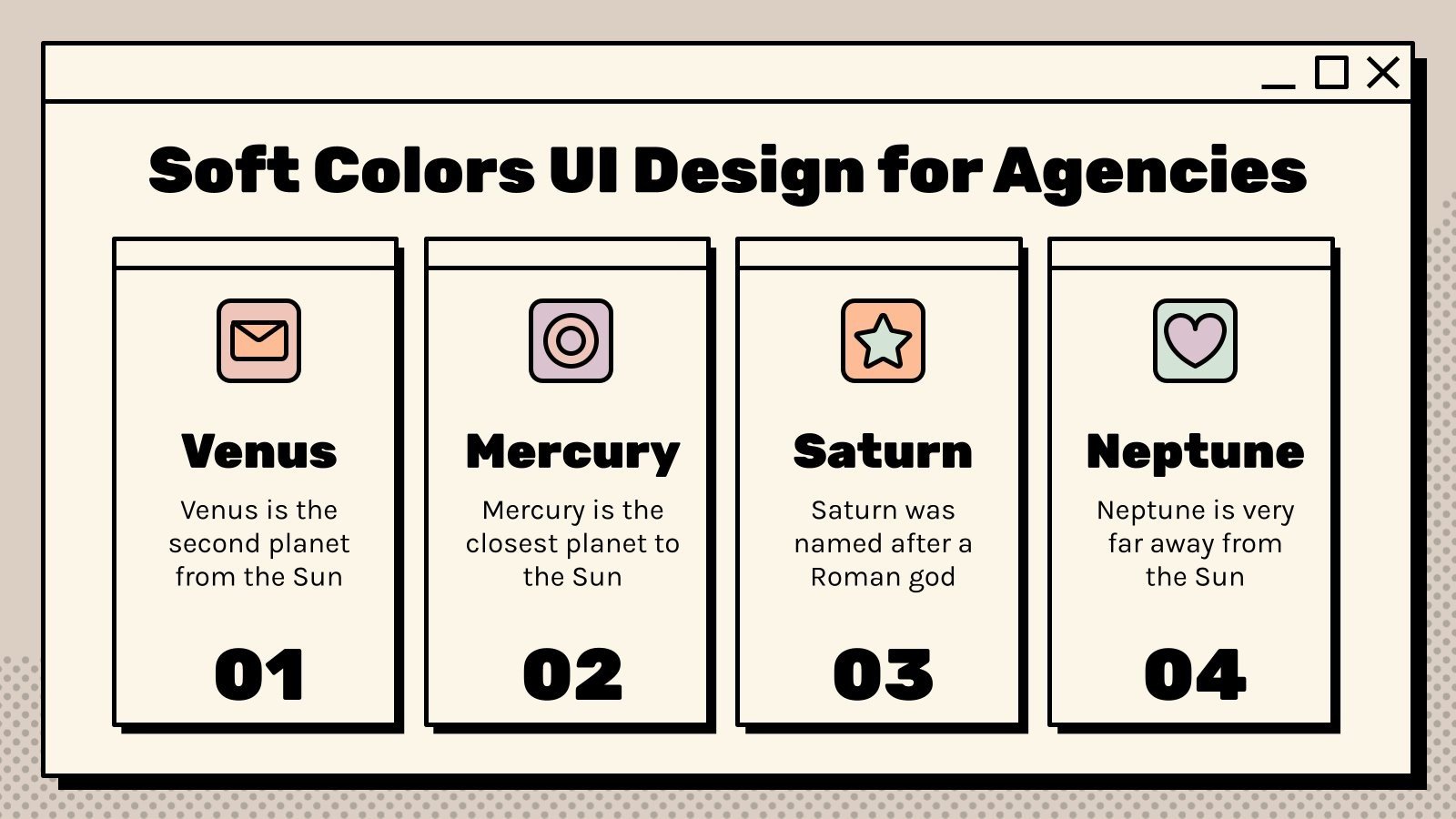 Soft Colors UI Design for Agencies Infographics