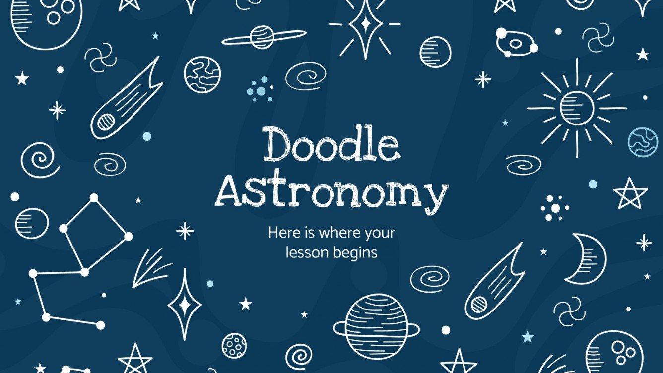 Doodle Astronomy Lesson Google Slides Theme & PPT Template