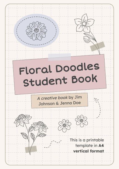 Floral Doodles Student Book | Google Slides & PowerPoint