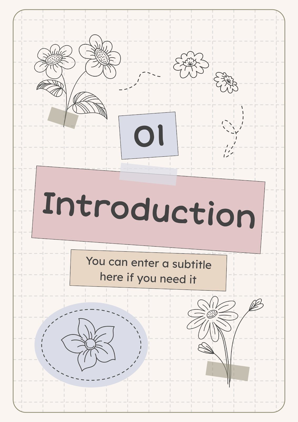 Floral Doodles Student Book | Google Slides & PowerPoint