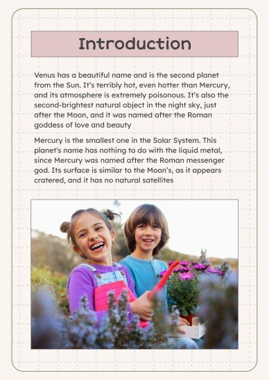 Cuaderno para estudiantes con flores | Google Slides y PPT