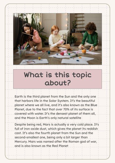 Floral Doodles Student Book | Google Slides & PowerPoint