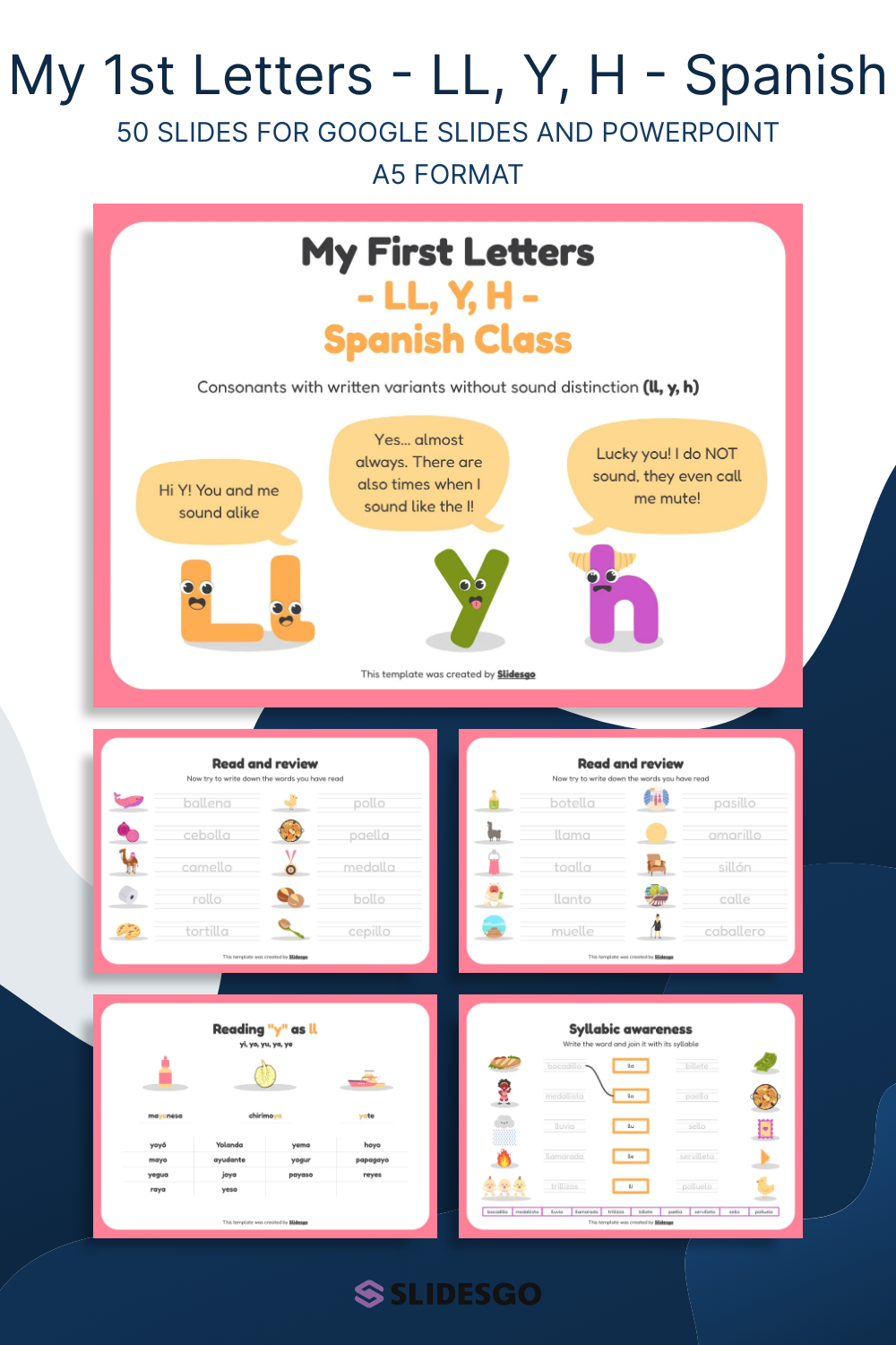 My First Letters - LL, Y, H - Spanish Class
