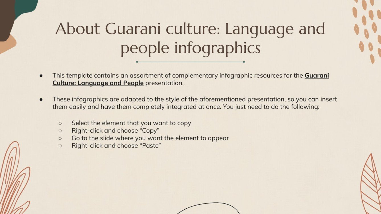 Guarani Culture: Language and People Infographics