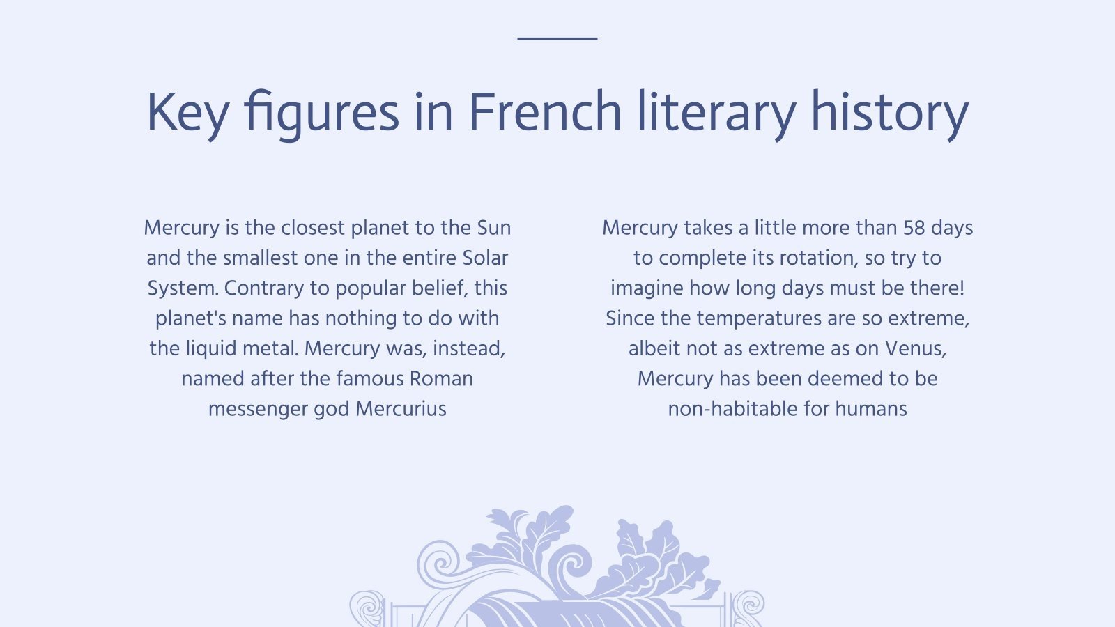 Introduction to French Literature | Google Slides & PPT
