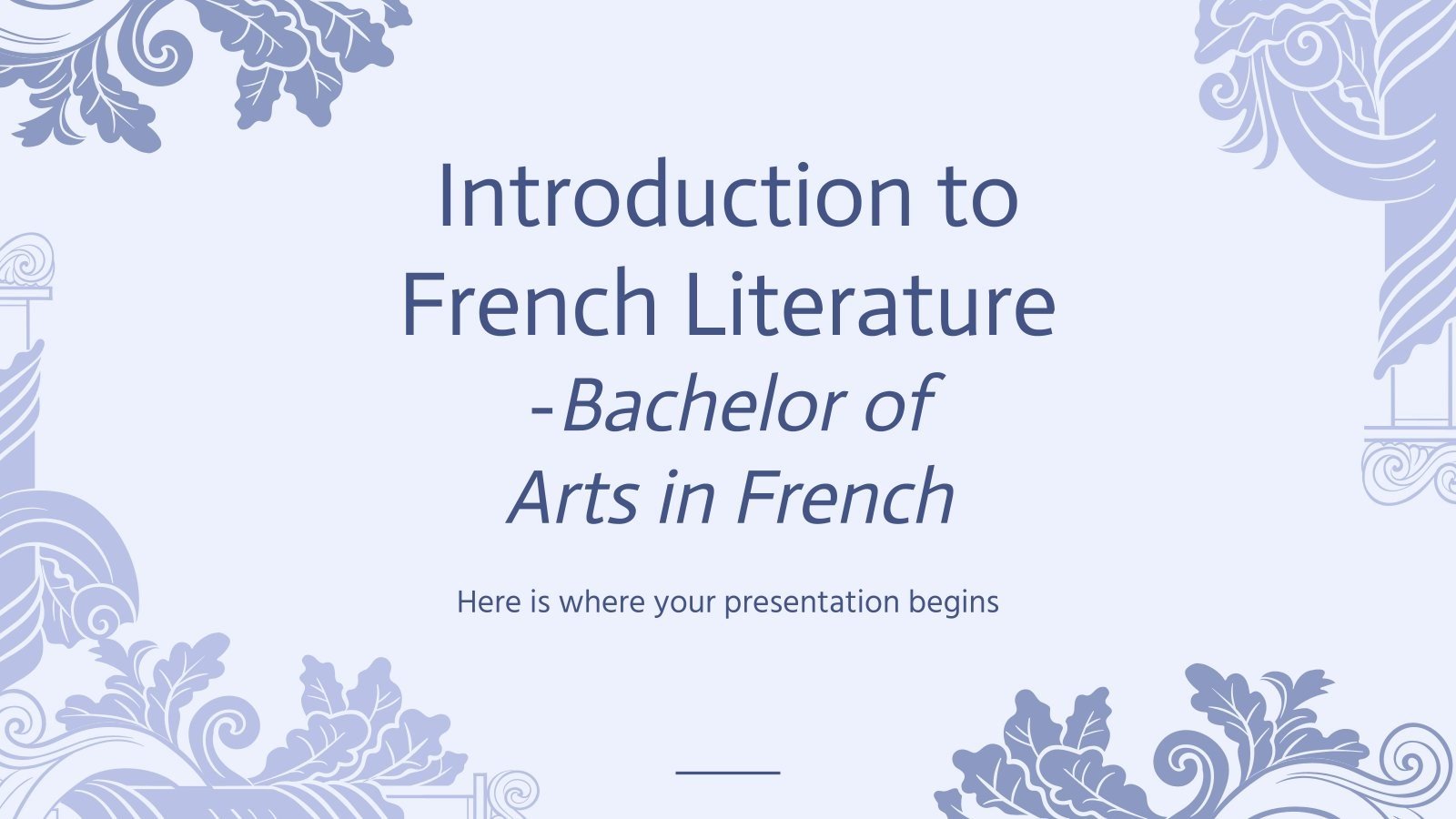 French-related Free Google Slides & PowerPoint Templates
