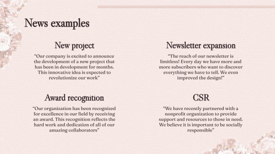 Dollete Style Newsletter Presentation