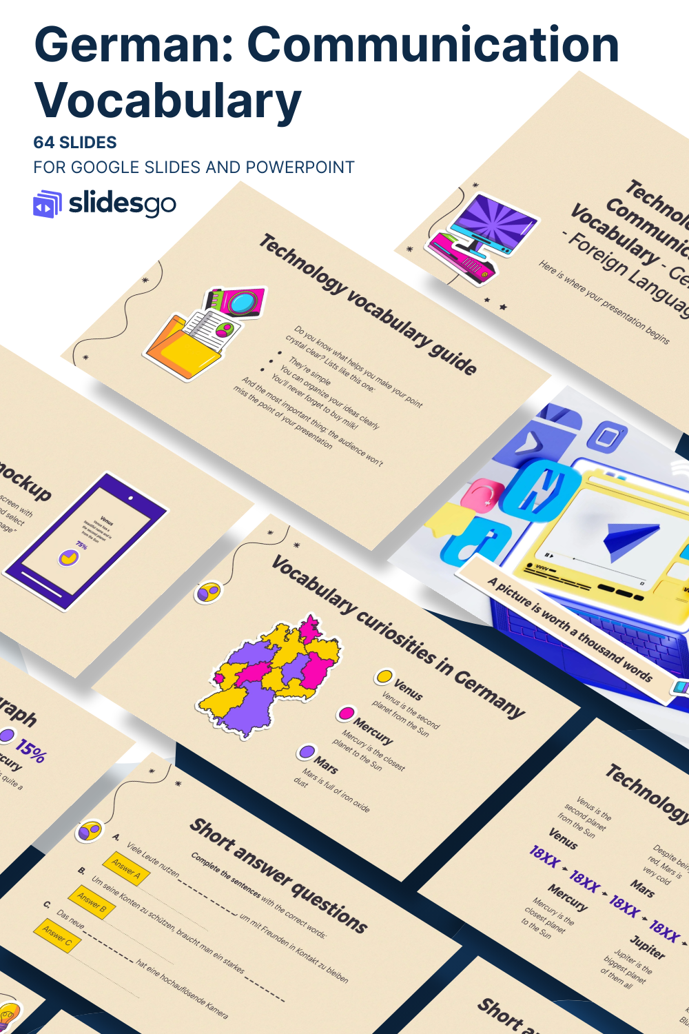 Technology and Communication Vocabulary - German