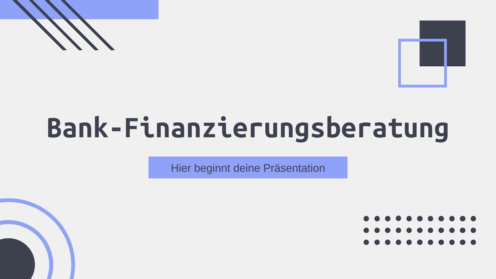 Kostenlose Google Slides & PPT Vorlagen zum Thema Bank