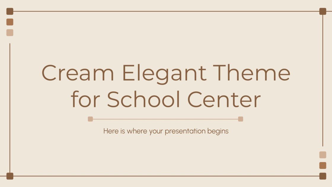 Modelos grátis com a cor Creme para Google Slides e PowerPoint