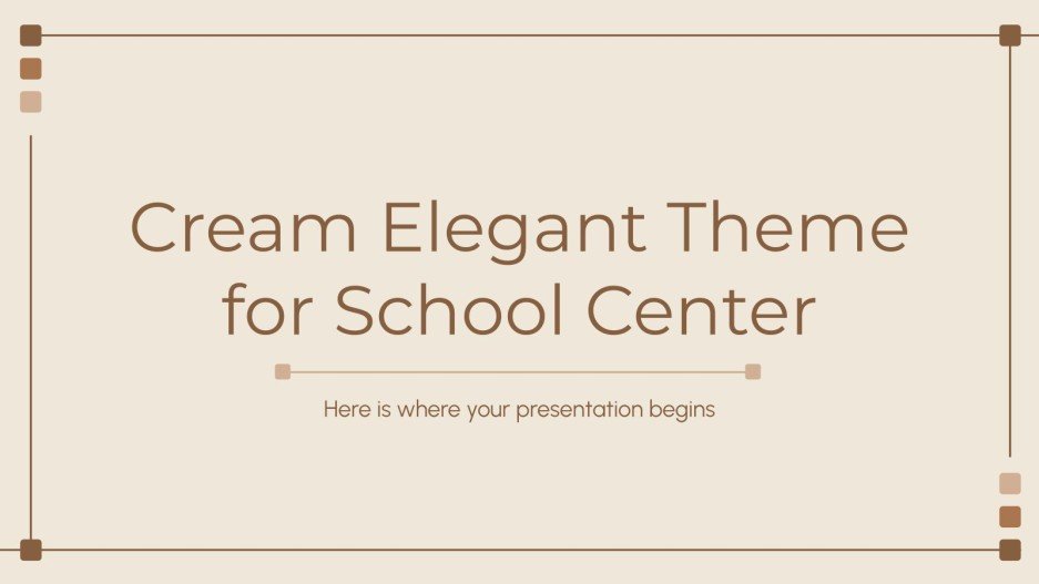 Modelos grátis com a cor Creme para Google Slides e PowerPoint