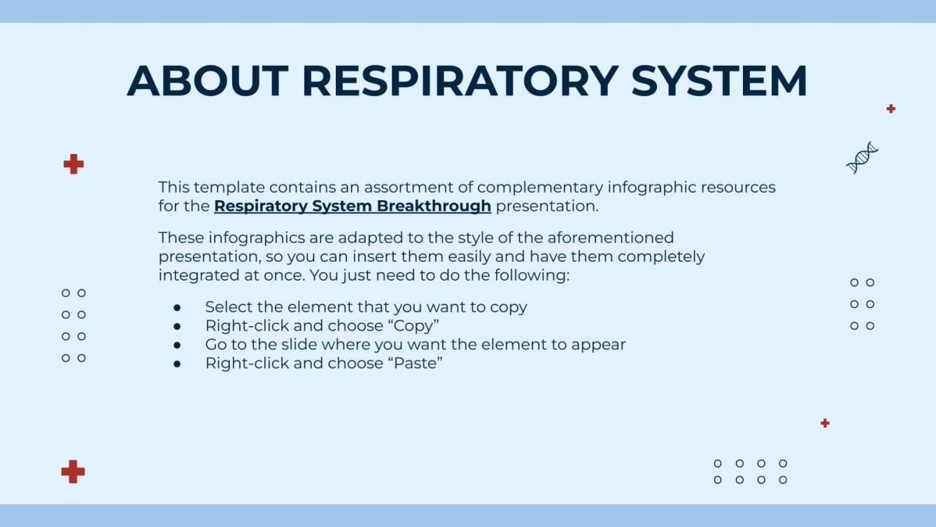 Respiratory System Breakthrough Infographics Template